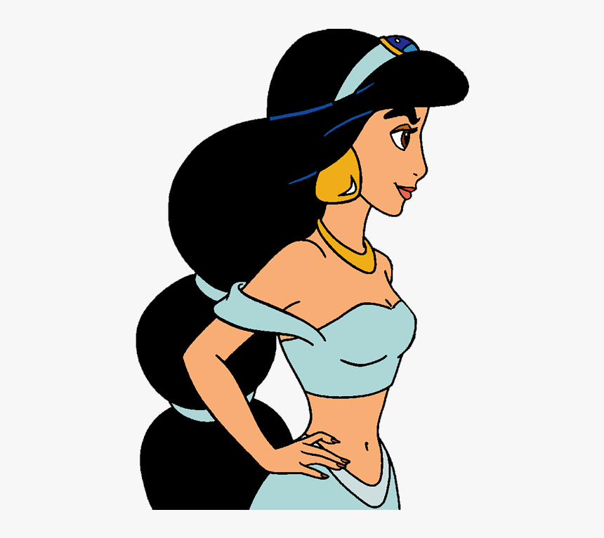 Jazmín Clipart - Princess Jasmine Side View, HD Png Download ...
