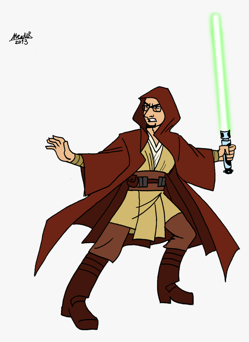 Free Stock Starwars Clipart Jedi Knight - Jedi Star Wars Cartoon, HD Png Download , Transparent ...