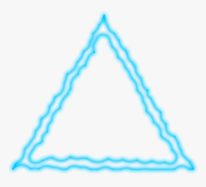 Transparent Neon Glowing Triangle - Neon Glow Triangle Transparent, HD ...