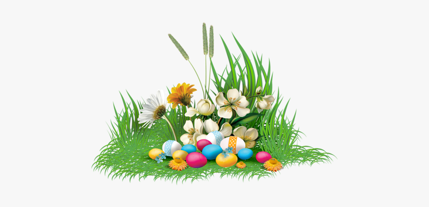 #easter #flowers #eggs #grass #freetoedit - Clip Art, HD Png Download ...