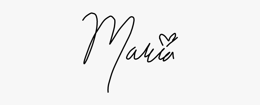 Maria - Handwriting, HD Png Download , Transparent Png Image - PNGitem