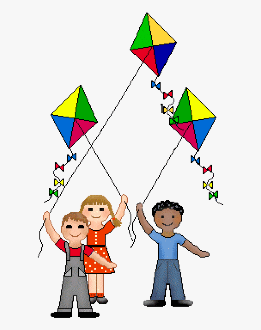 Kite Clip Art Children - Boys With Kite Clipart, HD Png Download ...