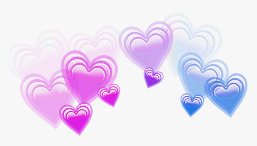 Bisexual Heart Crown💗💜💙 - Bi Heart Crown Png, Transparent Png ...