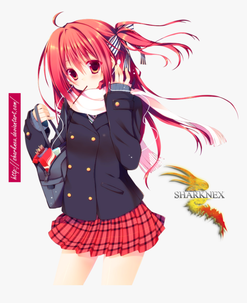 Anime School Girl Png - Anime Girl Transparent School, Png Download ...