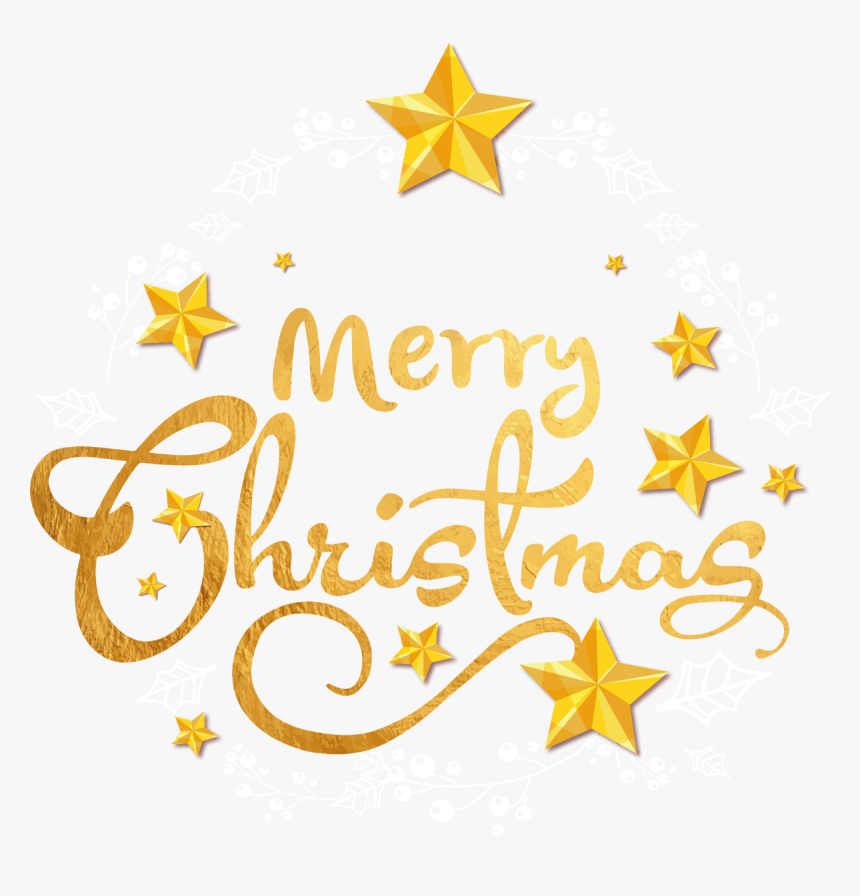 Merry Christmas Text Png Transparent, Png Download , Transparent Png ...