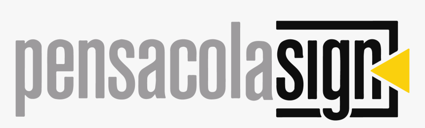 Pensacola Sign Logo - Black-and-white, HD Png Download , Transparent ...