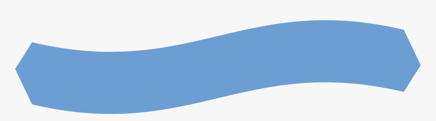 Light Blue Ribbon Banner Wave With Out Wedge End - Blue Ribbon Wave, HD ...