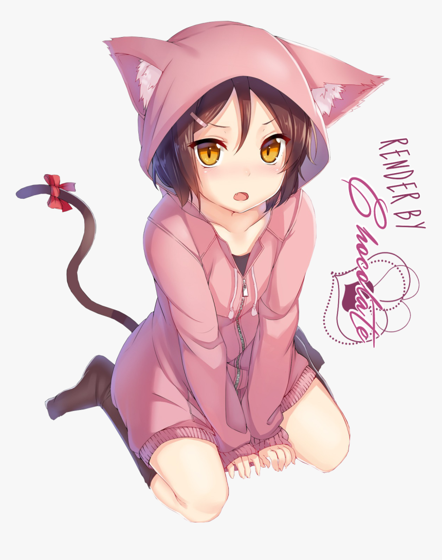 Small Anime Cat Girl, HD Png Download , Transparent Png Image - PNGitem