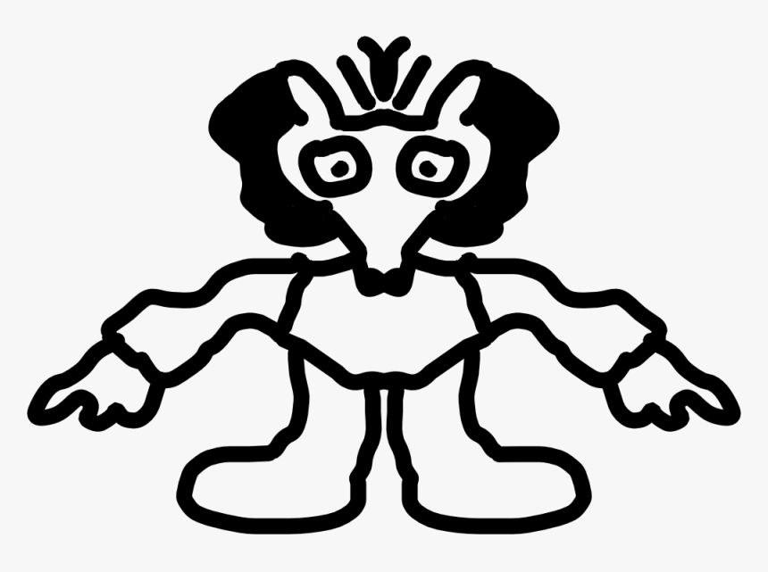 Elephant Man Black White Line Art Coloring Book Colouring - Doodle, HD ...