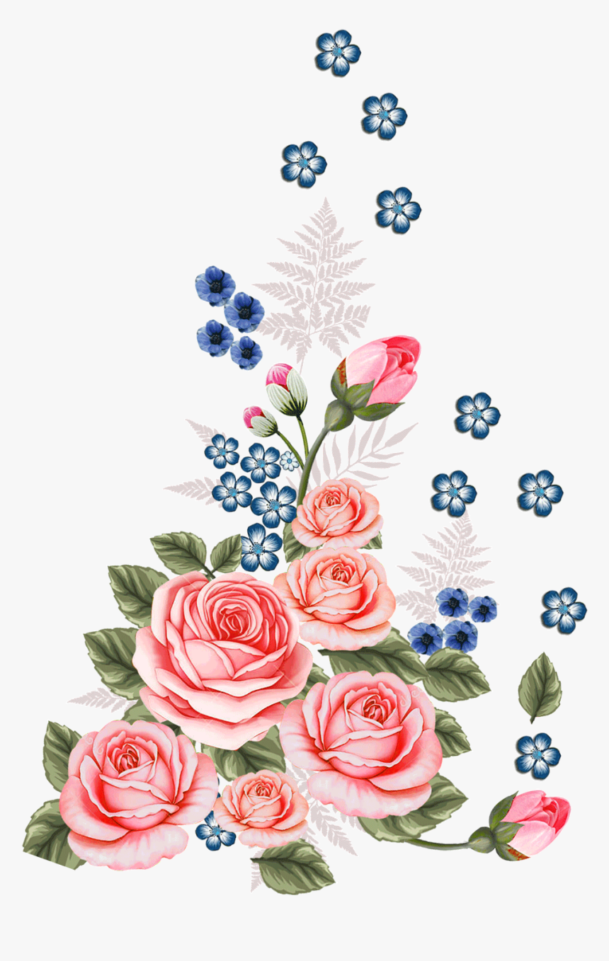 Flower Patch For Textile - Hybrid Tea Rose, HD Png Download ...