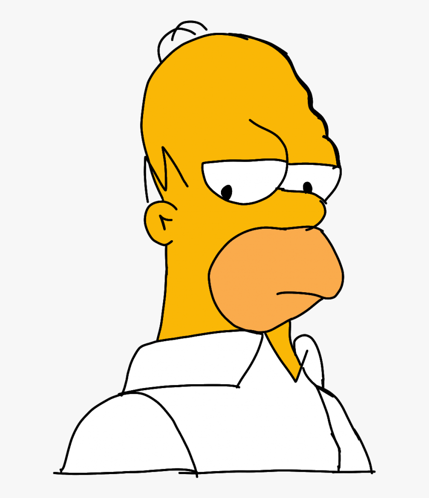Homero Haciendo Berrinche - Meme De Homero Ofendido, HD Png Download ...
