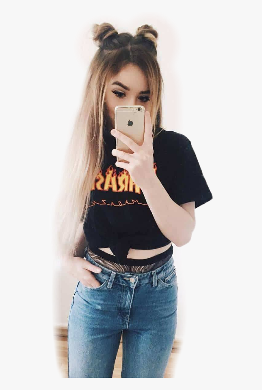 Girl On Phone Png, Transparent Png , Transparent Png Image - PNGitem