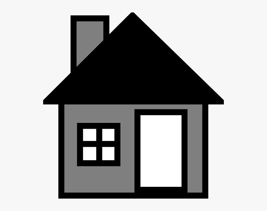 Grey House The Svg Clip Arts - House Made Of Shapes, HD Png Download ...