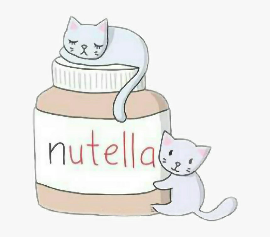 #nutella #cats #kawaii #kittens #ня #котята #кошки - Cartoon, HD Png ...