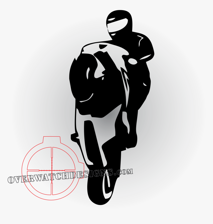 Cartoon Motorbike Wheelie