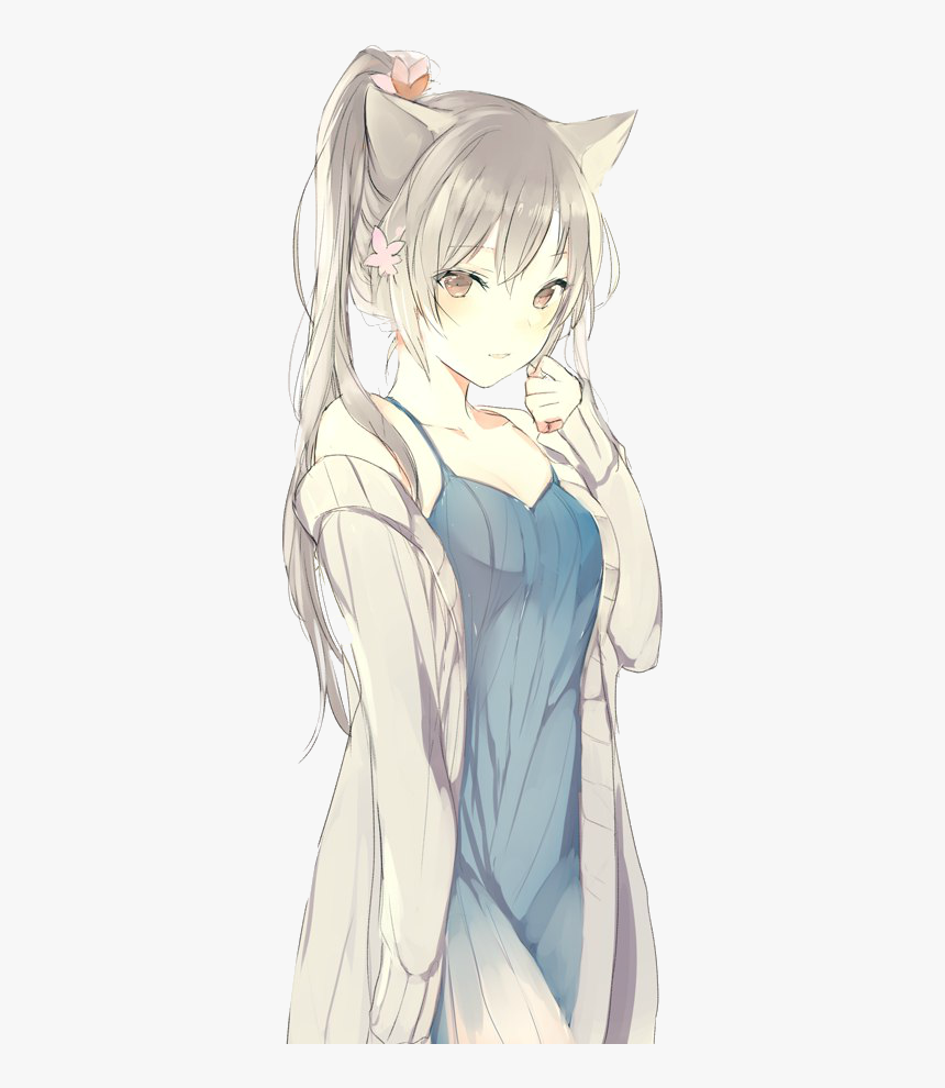Neko Anime Character, HD Png Download , Transparent Png Image - PNGitem