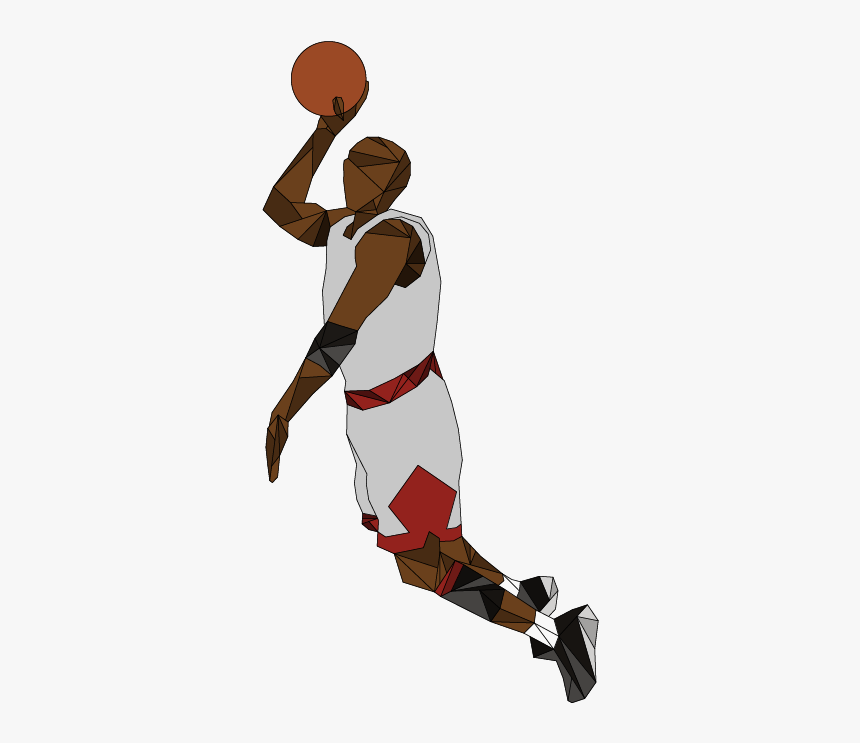 Jordan Transparent Dunk - Basketball Poster Michael Jordan, HD Png ...