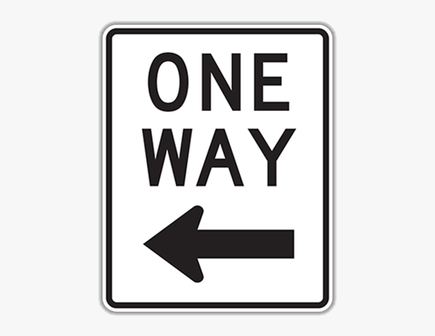 One Way Traffic Sign - Sign, HD Png Download , Transparent Png Image ...
