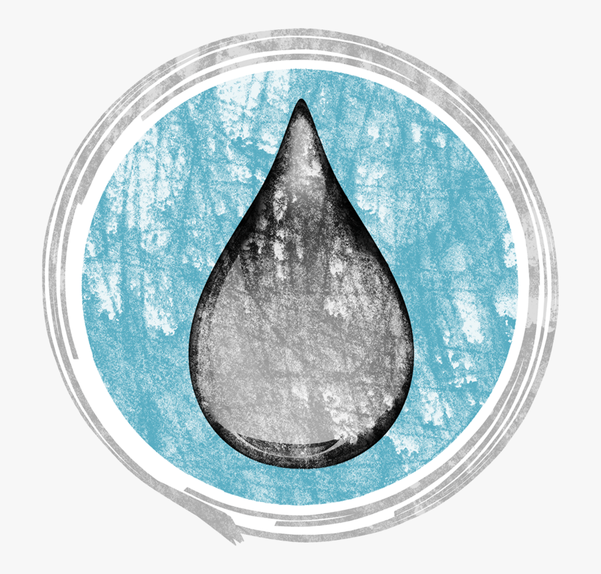 Stylized Illustration Of A Water Drop - Drop, HD Png Download ...