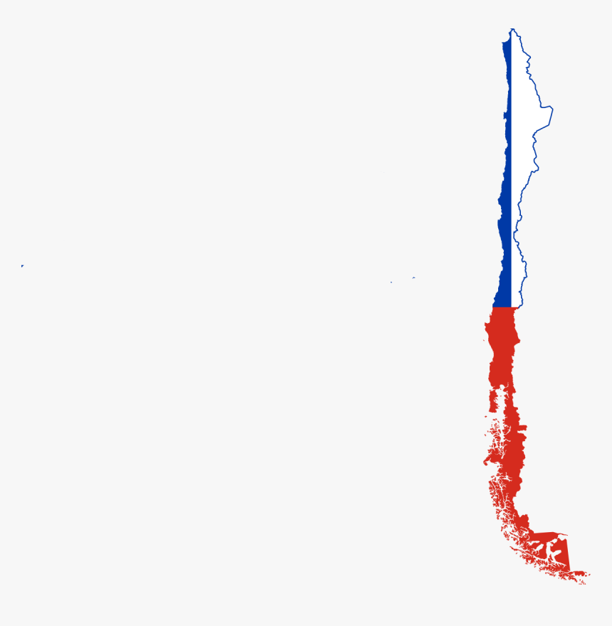 Chile Flag In Map, HD Png Download , Transparent Png Image - PNGitem