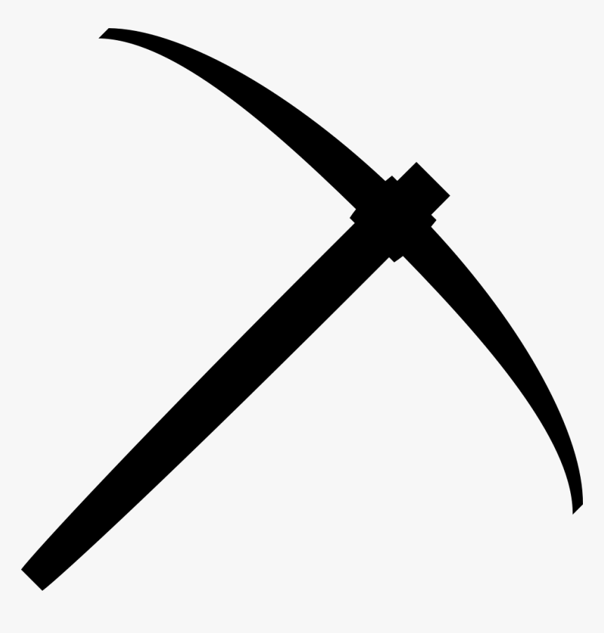 Tool - Black And White Pickaxe Clipart, HD Png Download , Transparent ...