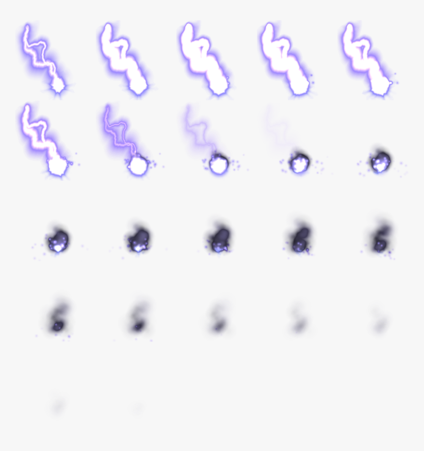Animation Thunder Light - Game Sprite Sheet Thunder, HD Png Download ...