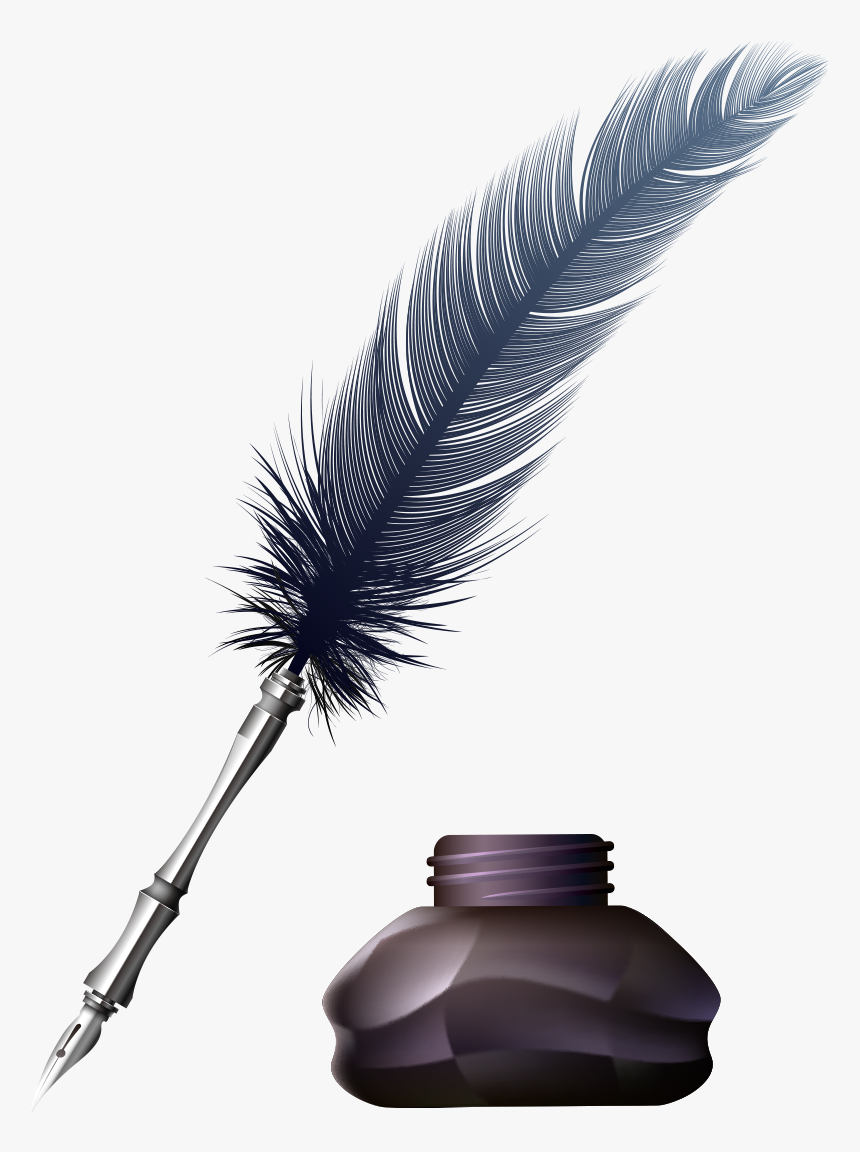 Transparent Inkwell Clipart - Ink Feather Pen Png, Png Download ...