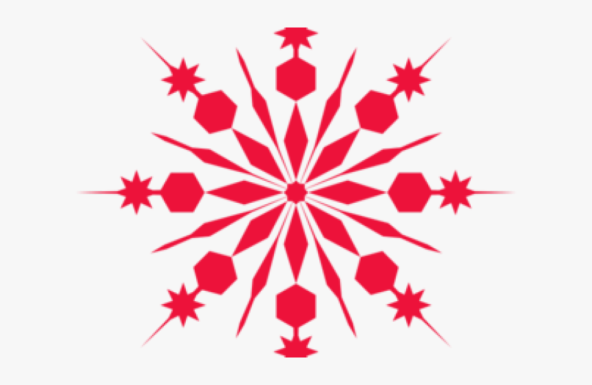 Red Snowflake Cliparts - Green Snowflake Clipart, HD Png Download ...
