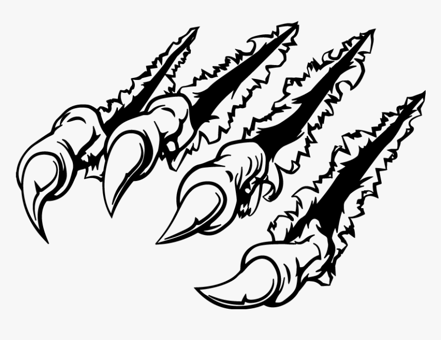 Banner Black And White Stock Cat Paper Clip Art - Claws Ripping Through ...