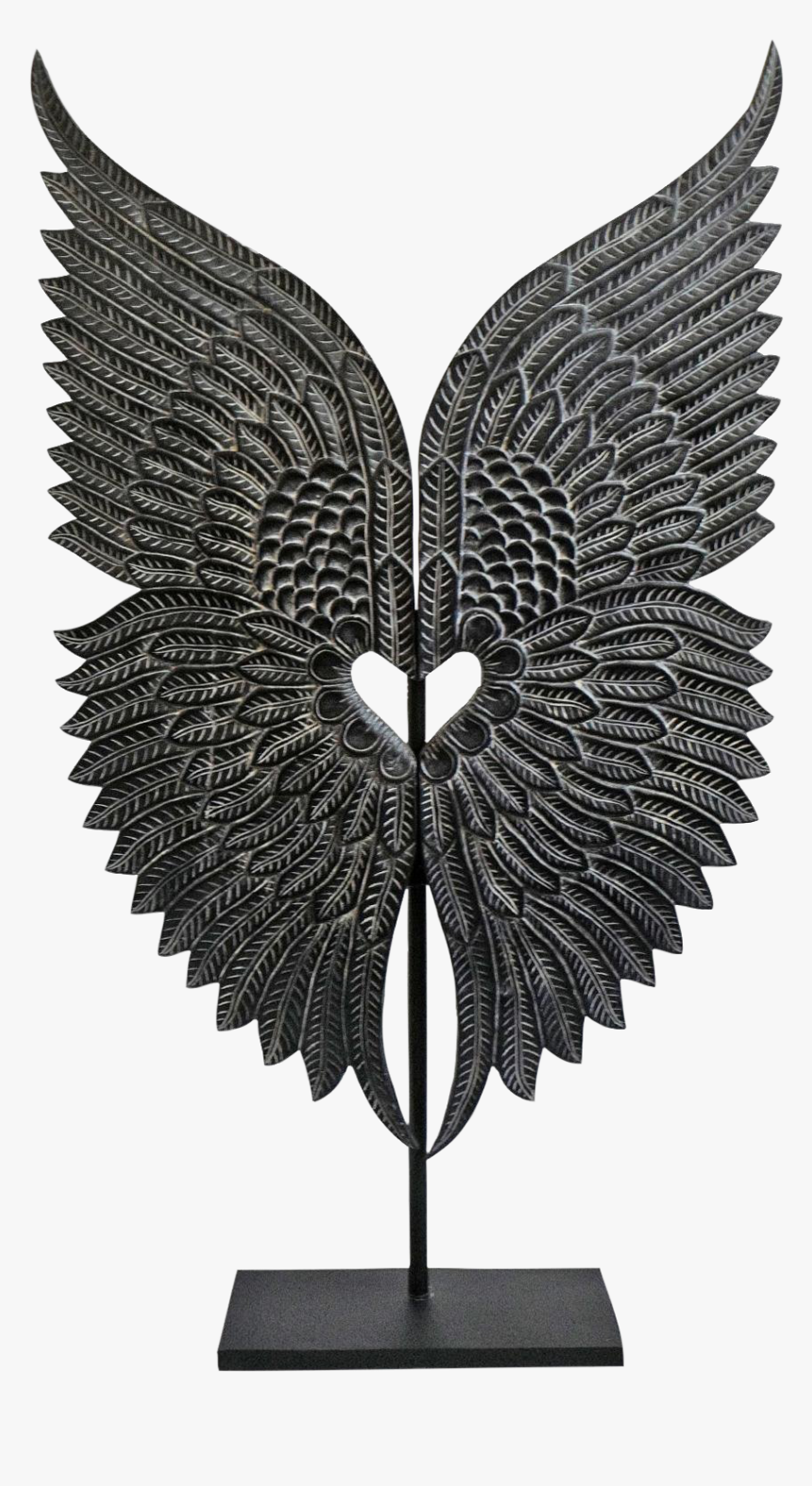Wood Angel Wings On Stand For Sale - Angel Wing Sculpture On Stand, HD ...