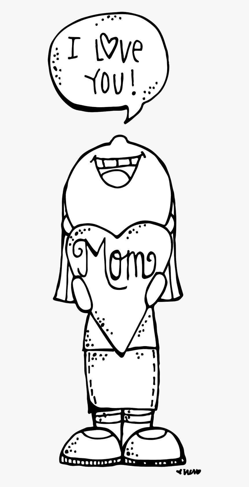 Mothers Day Clip Art Black And White