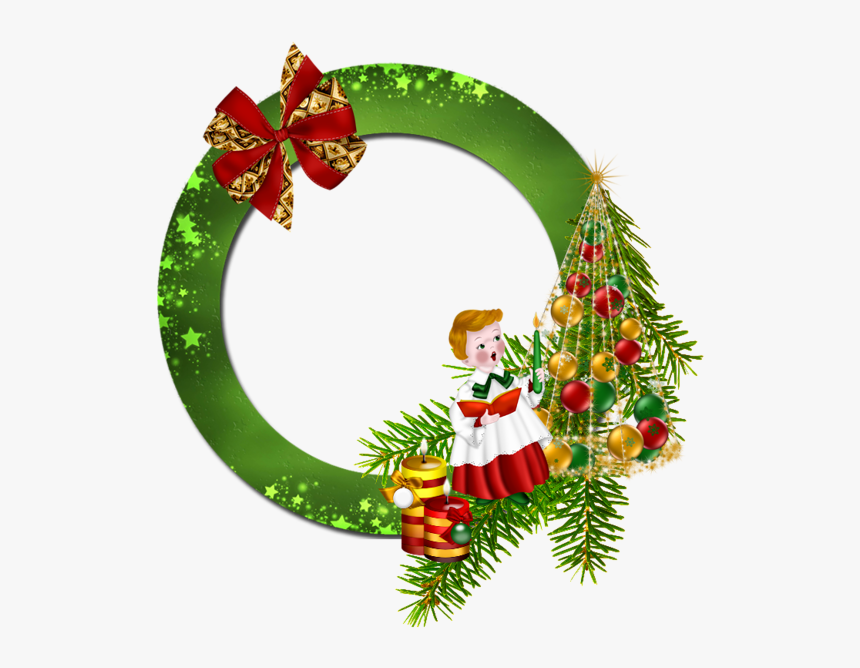 Round Christmas Frame Png, Transparent Png , Transparent Png Image ...