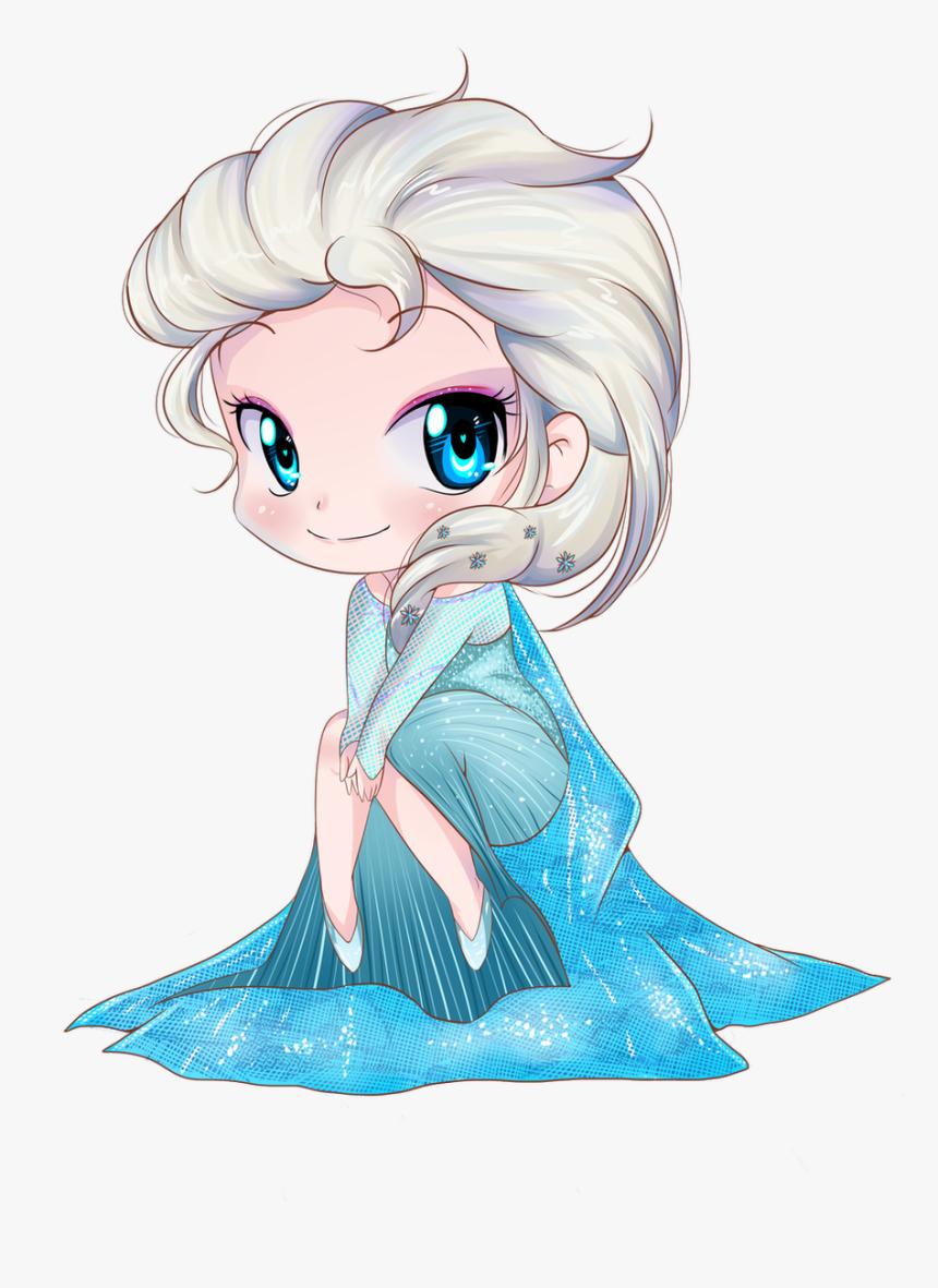 Elsa Frozen Chibi, HD Png Download , Transparent Png Image - PNGitem