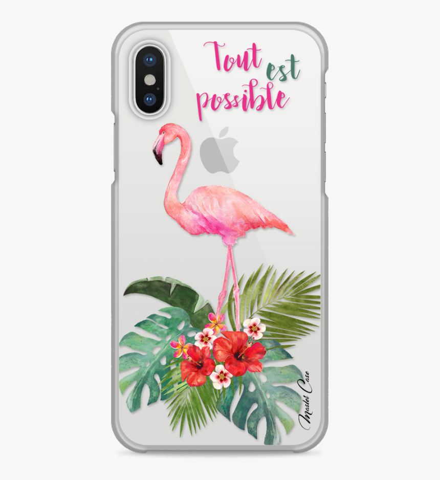 Coque Iphone X Tropical Watercolor Flamingo - Coque Iphone X Princesse ...