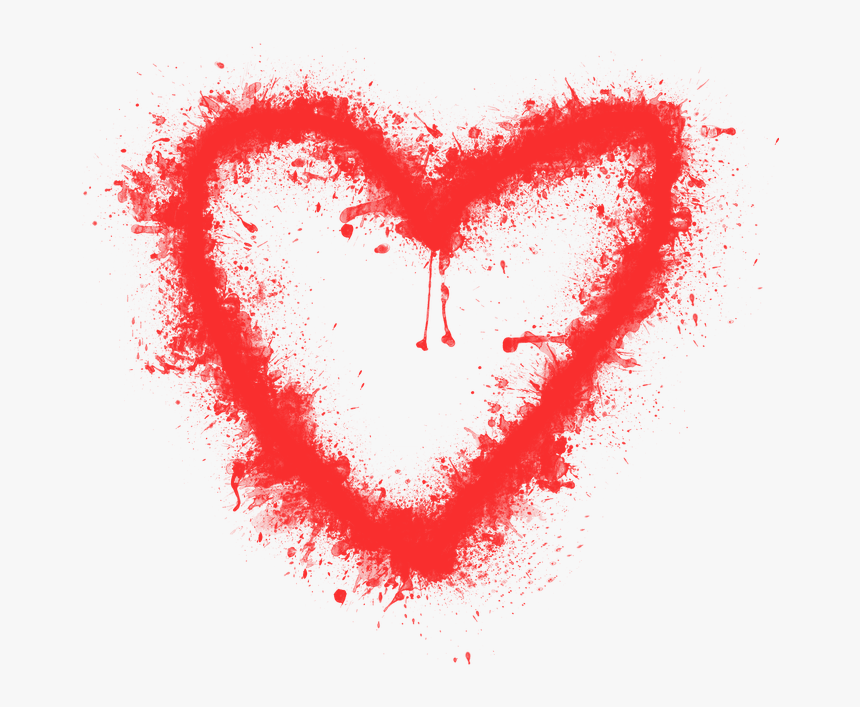 Heart Paint Splash Png, Transparent Png , Transparent Png Image - PNGitem