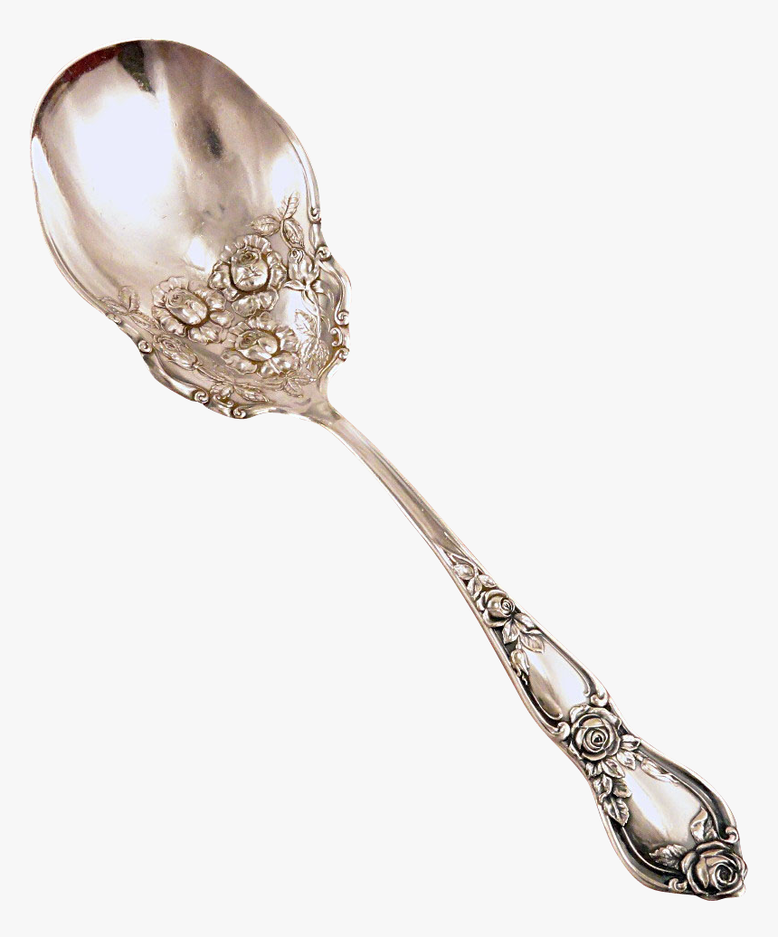 Cambridge Silverplate Company Serving Spoon Roses, HD Png Download ...