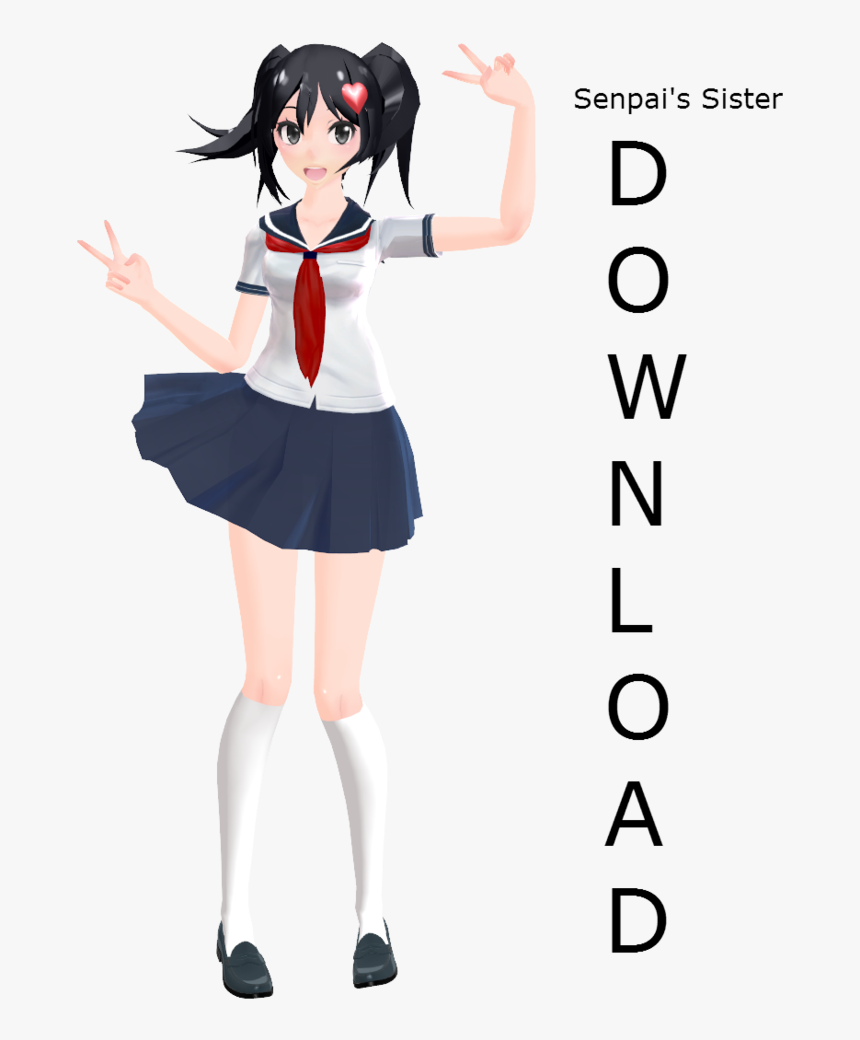 Mmd Models Yandere Simulator, HD Png Download , Transparent Png Image ...