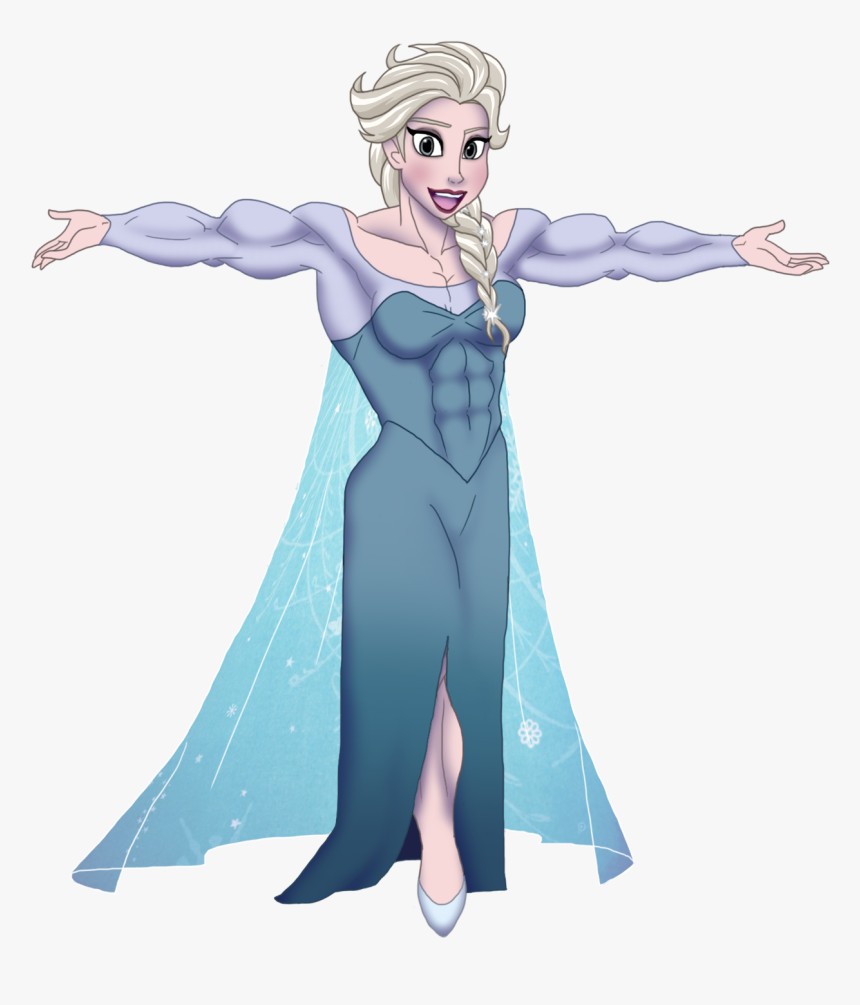 Elsa Frozen Muscle, HD Png Download , Transparent Png Image - PNGitem