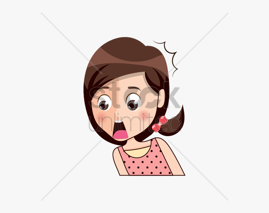 Girl Shock Cartoon, HD Png Download , Transparent Png Image - PNGitem