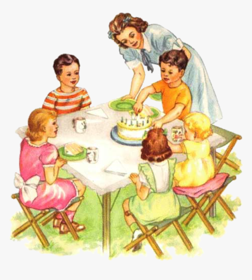 Retro Birthday Party Clipart, HD Png Download , Transparent Png Image ...