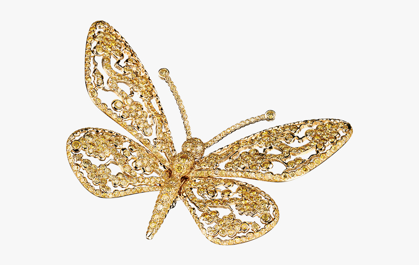 Lace Butterfly Brooch - Jewellery Butterfly Png, Transparent Png ...