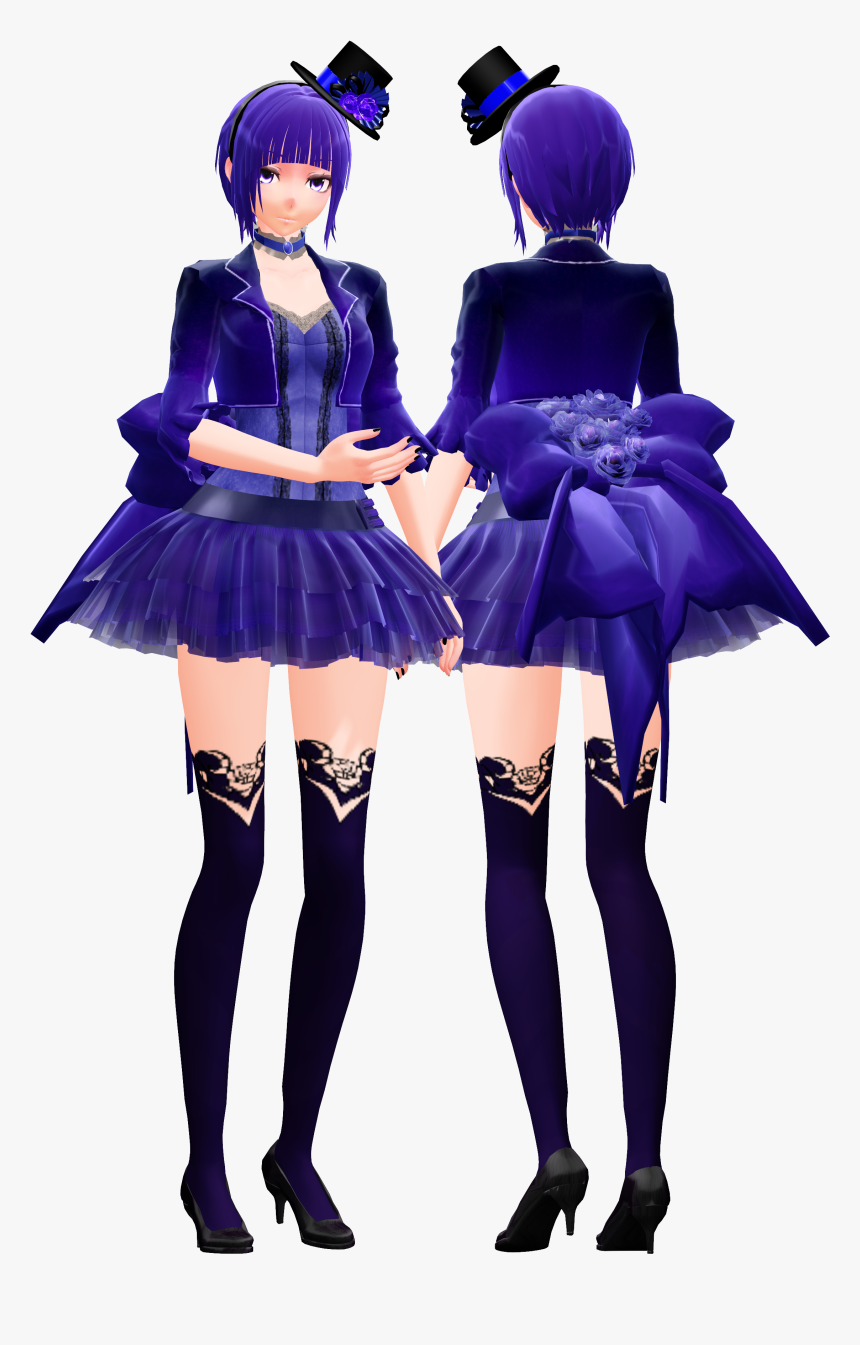 Download Mmd Model Blue, HD Png Download , Transparent Png Image - PNGitem