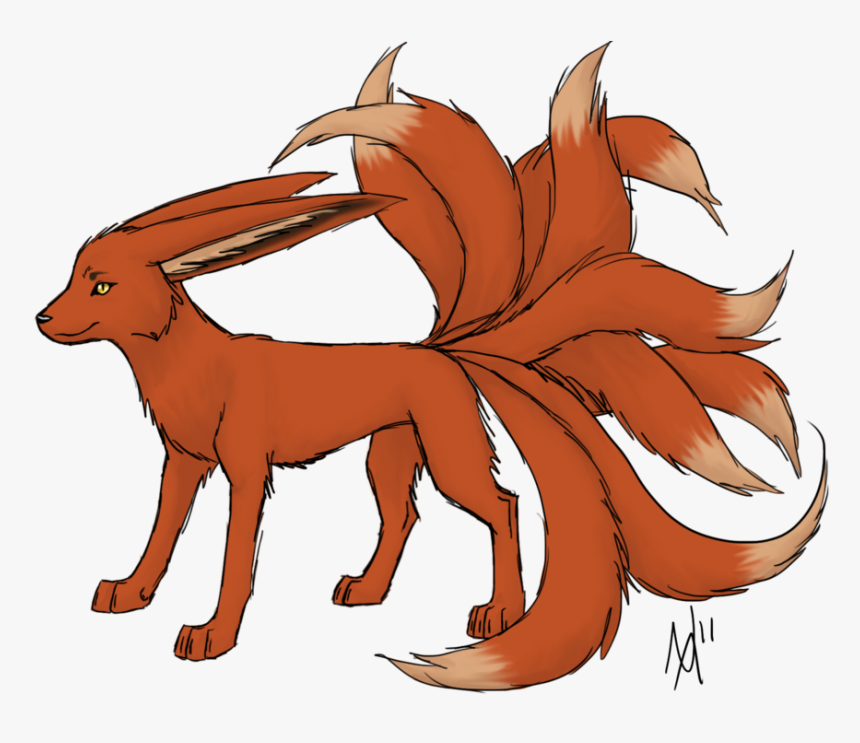 Karene The Tailed By - Six Tail Fox, HD Png Download , Transparent Png ...