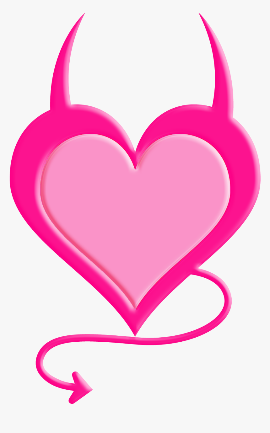 Transparent Pink Devil Heart Png Picture - Pink Devil Heart, Png ...