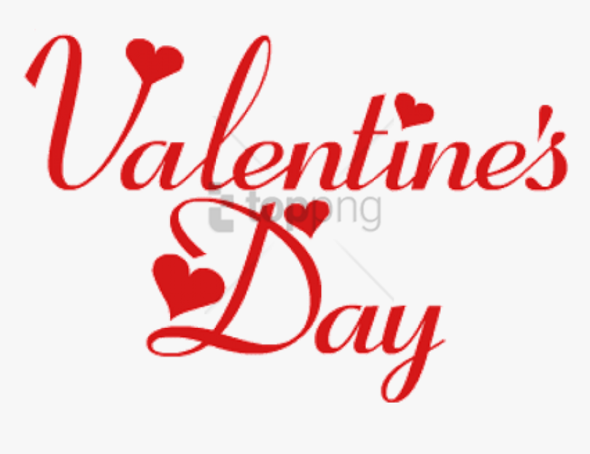 Free Png Happy Valentine Day 2018 Date Png Image With - Transparent ...