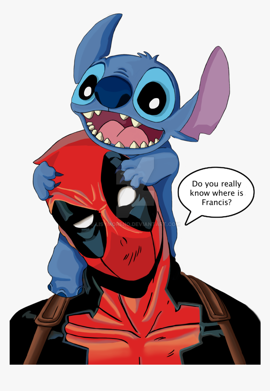 Do You Really Know - Deadpool And Stitch Drawing, HD Png Download ...