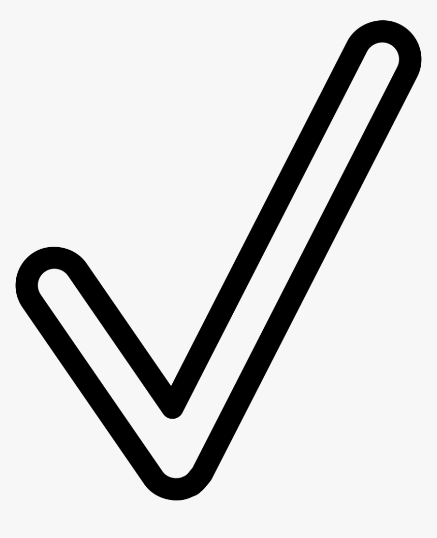 Checkmark Outline - Check Mark Outline Png, Transparent Png ...