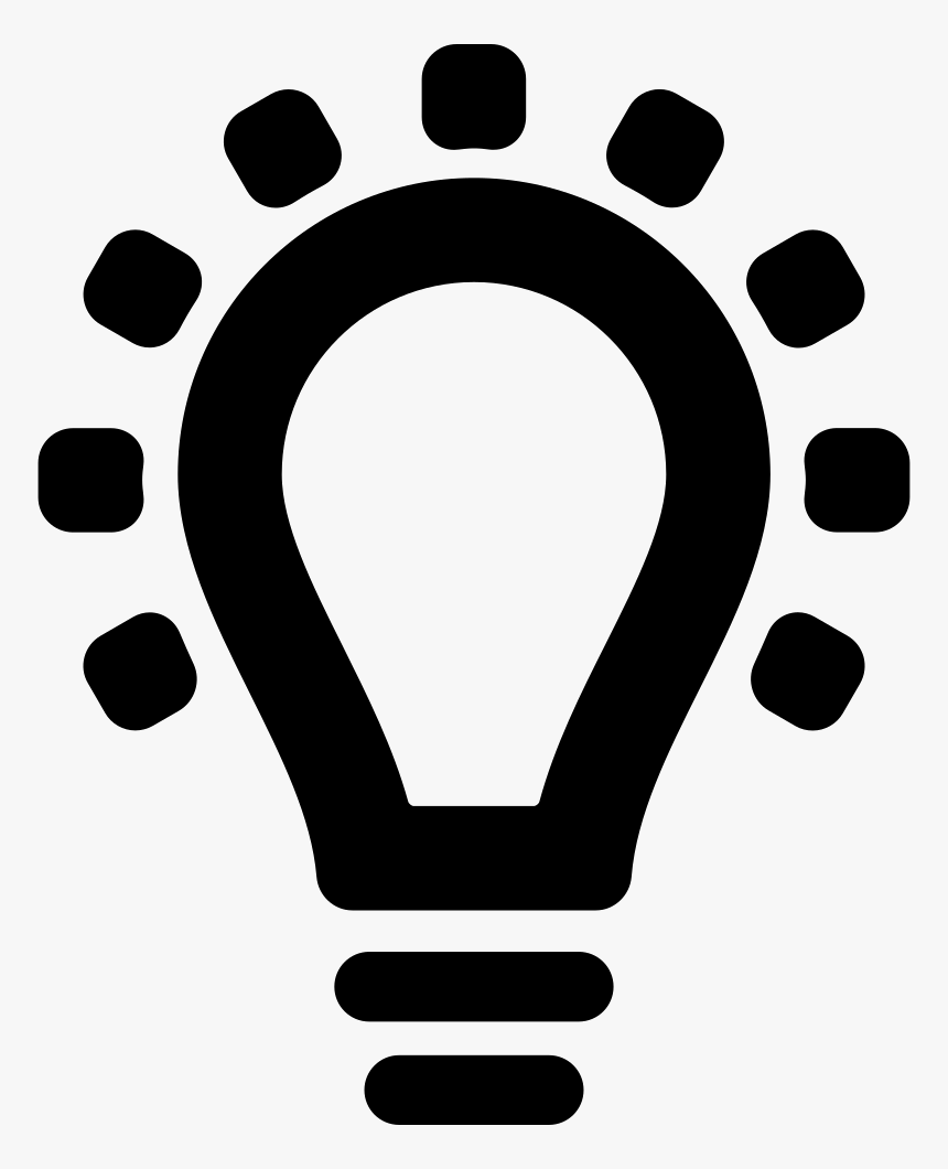 Lightbulb Interface Symbol - No Calls Just Texts, HD Png Download ...