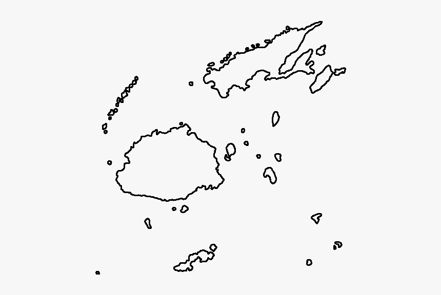 Blank Map Of Fiji, HD Png Download , Transparent Png Image - PNGitem