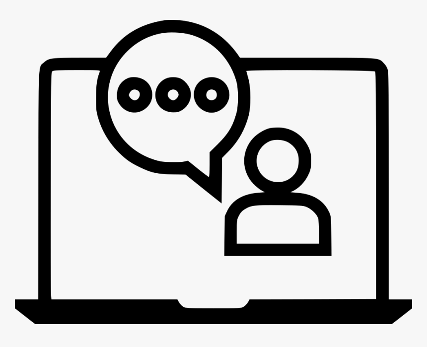 Chat Talk Pc Laptop, HD Png Download , Transparent Png Image - PNGitem